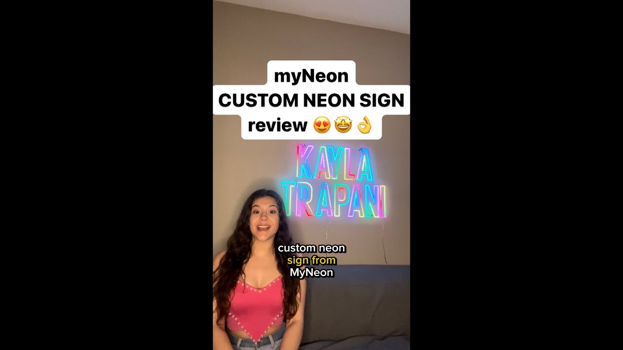 😍🤩myNeon CUSTOM NEON SIGN review! Code Kayla for 20% off ️@myneon1800 # ...