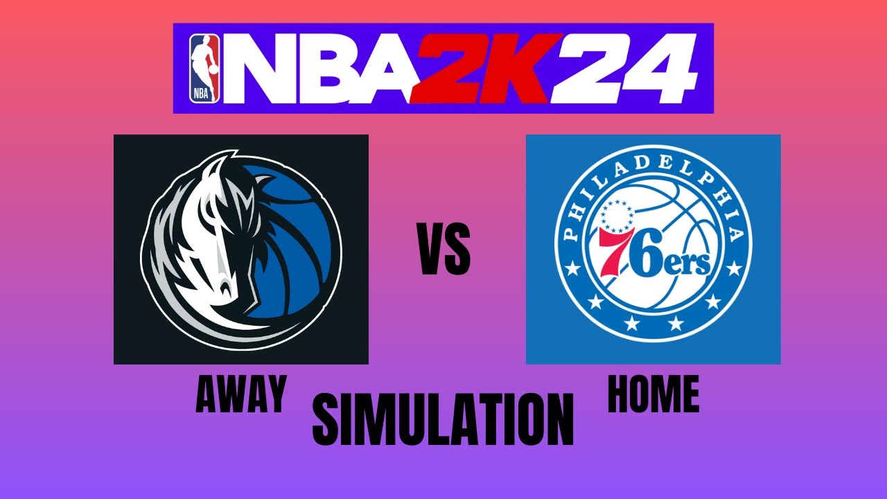 NBA 2k 24 Full Match - Dallas Mavericks vs Philadelphia 76ers ...