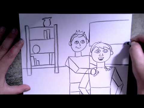 Backgrounds Drawing Overlapping People - YouTube