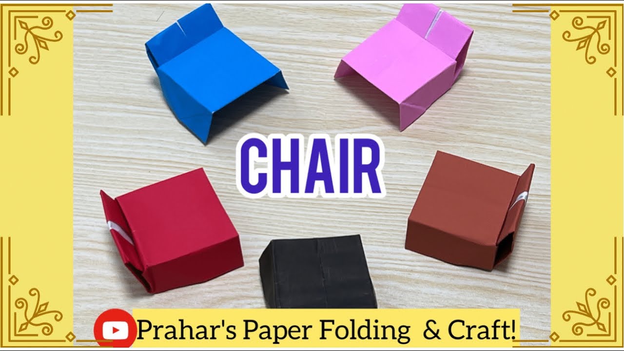 CHAIR 🪑: Make a paper chair || Origami Chair || - YouTube