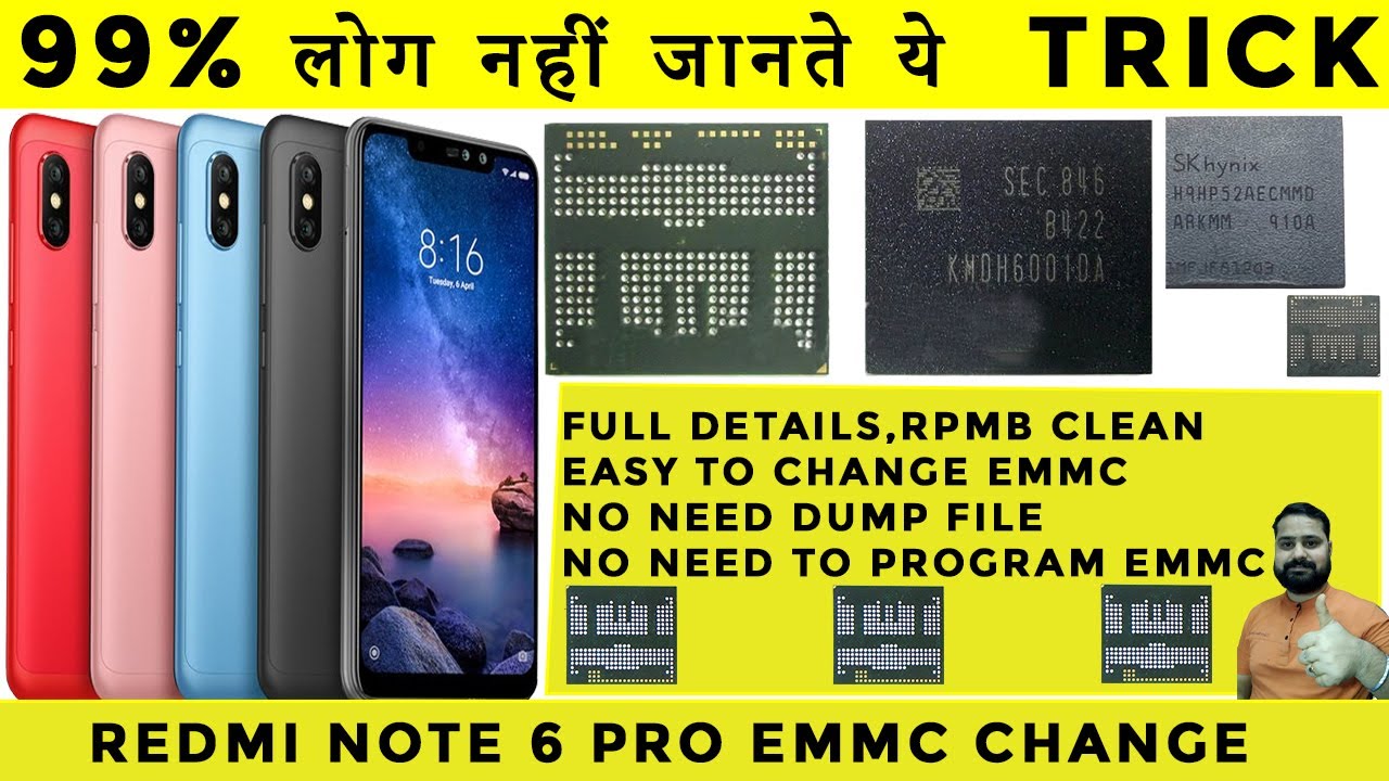 Redmi Note 6 Pro Emmc Change Process With Free File | Full Explain for ...