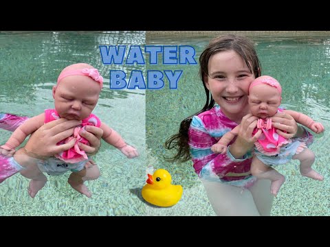 SILICONE BABY MIMI'S FIRST TIME SWIMMING