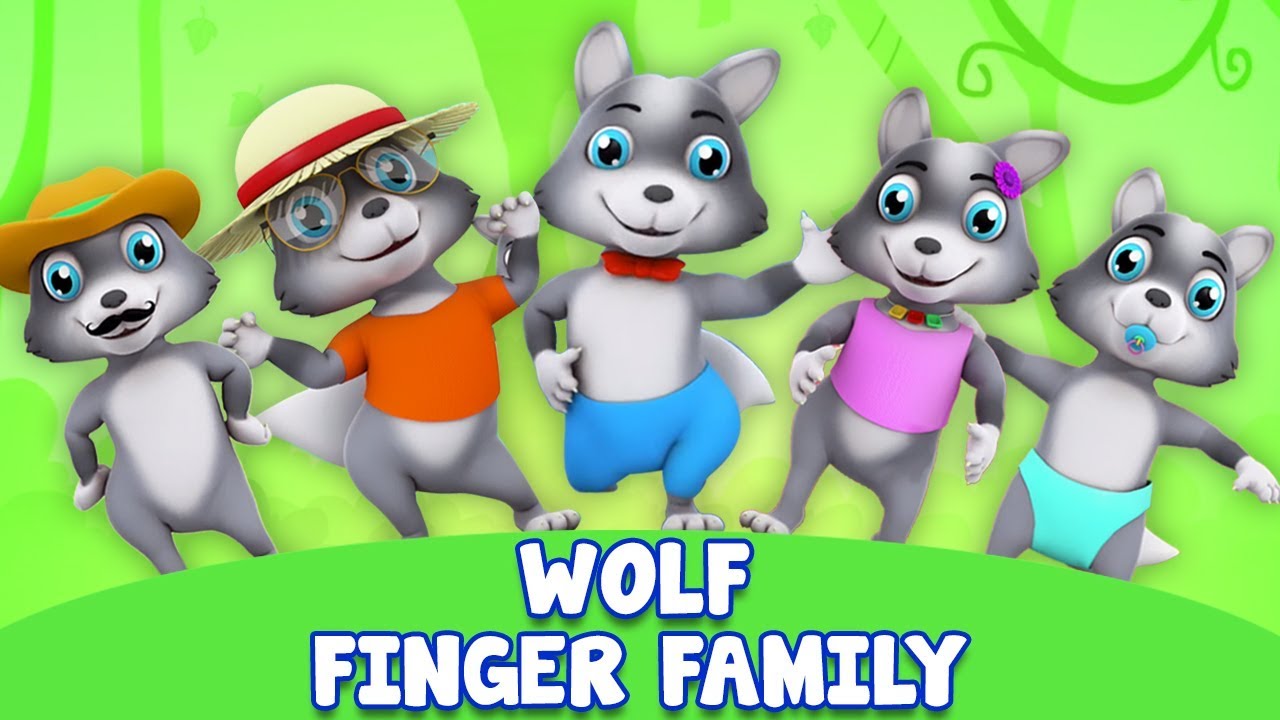 Wolf Finger Familie | Lieder Für Kinder | Wolf Finger Family | Songs ...