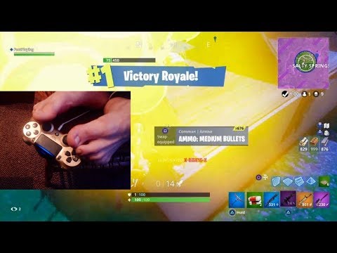 FORTNITE VICTORY WITH MY FEET! - YouTube