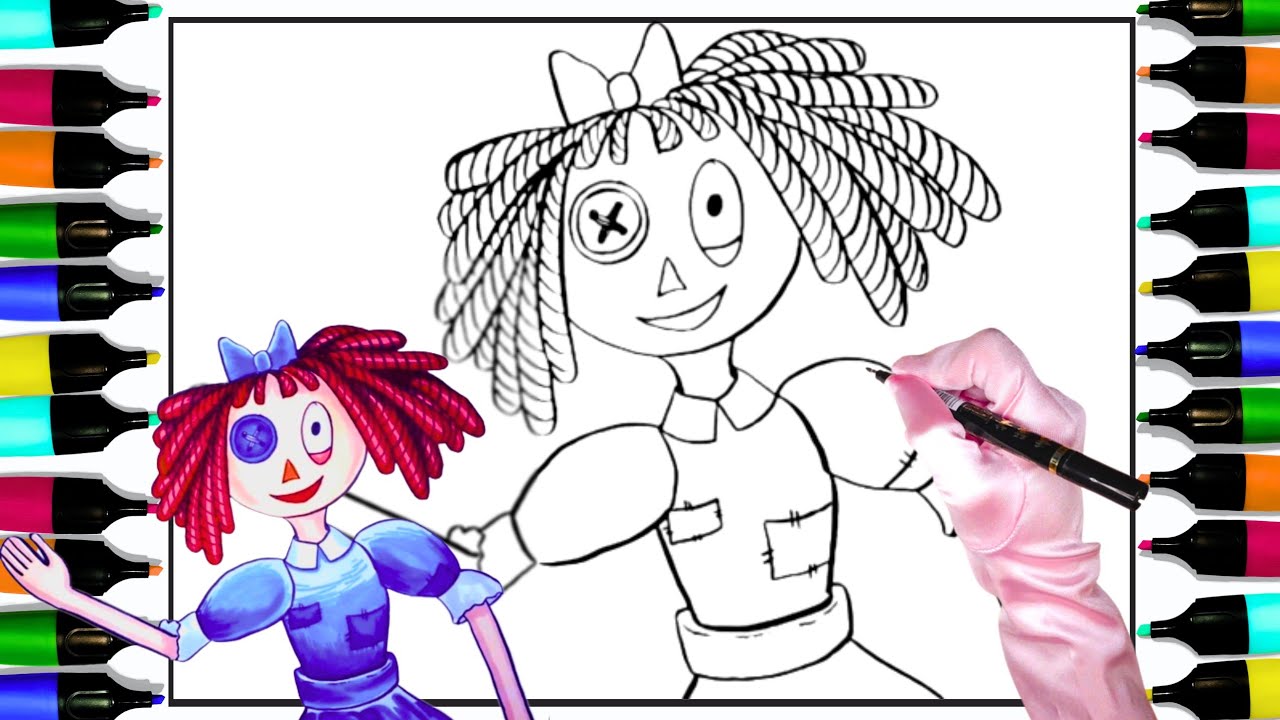 How to draw RAGATHA The amazing digital circus? | Let's Draw Together ...