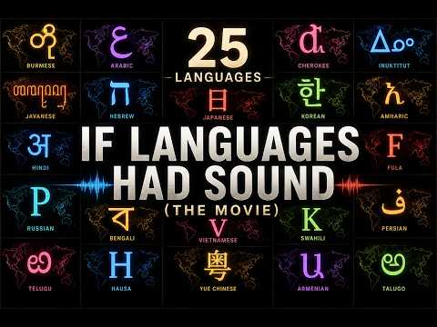 If languages had sound (The movie) | 25 languages special🎶