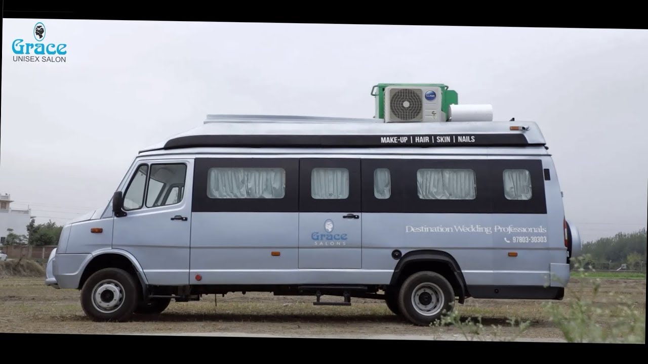 Makeup Vanity Van for Destination Weddings - Grace Salon - YouTube