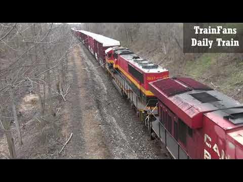 Manifest Train CPKC 230 With CP 8701 KCS 3937 & CP 8177 dpu Locomotives At Denfield Rd - YouTube