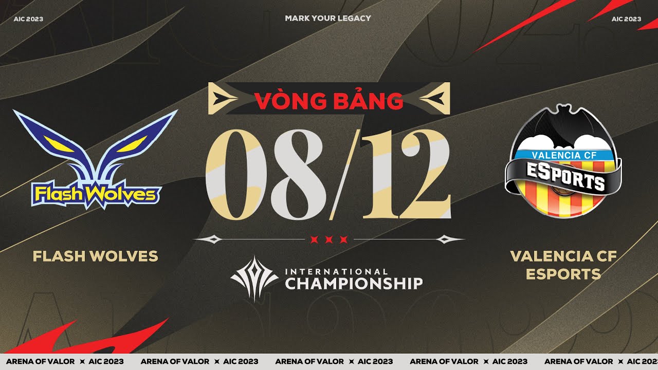 FLASH WOLVES VS VALENCIA CF ESPORTS: XIN CHÀO TỨ KẾT l VÒNG BẢNG AIC ...