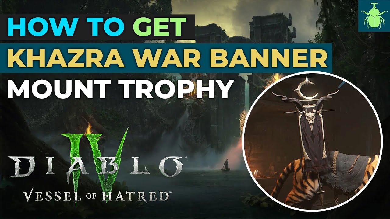 Diablo 4 - HOW TO - Get The Khazra War Banner Mount Trophy - YouTube