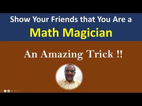 Amazing Trick ! Show your friends that you are a Math Magician !! - YouTube