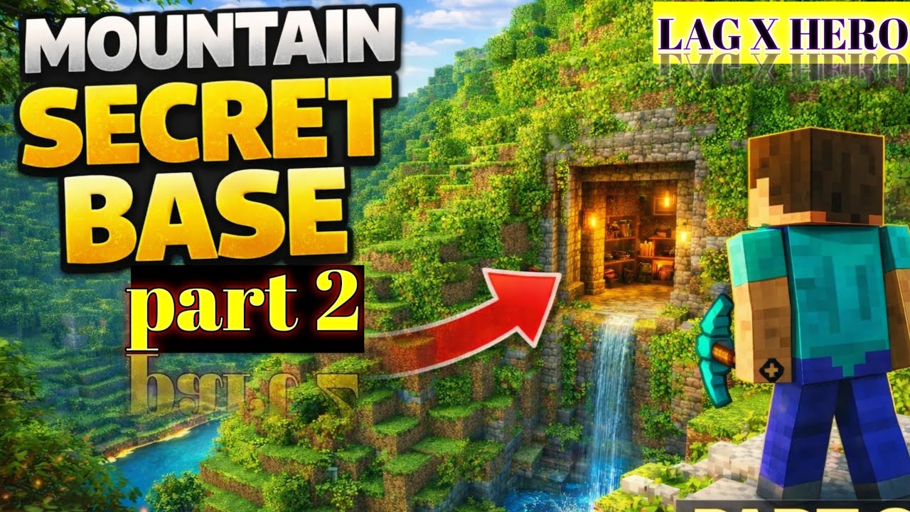 Built a Secret Base Inside a Mountain | Minecraft Part 2 ....#3 - YouTube