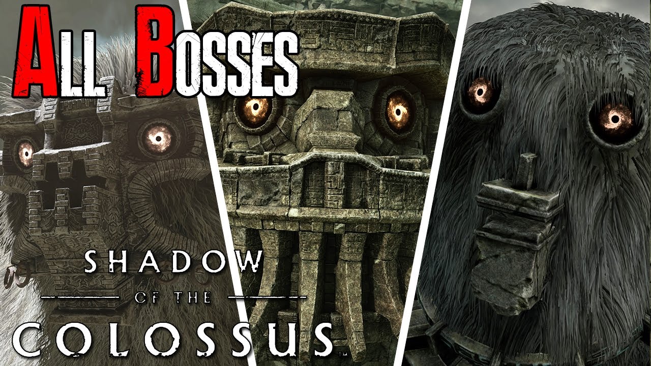 Shadow of the Colossus - All Bosses (Hard, 4K) - YouTube