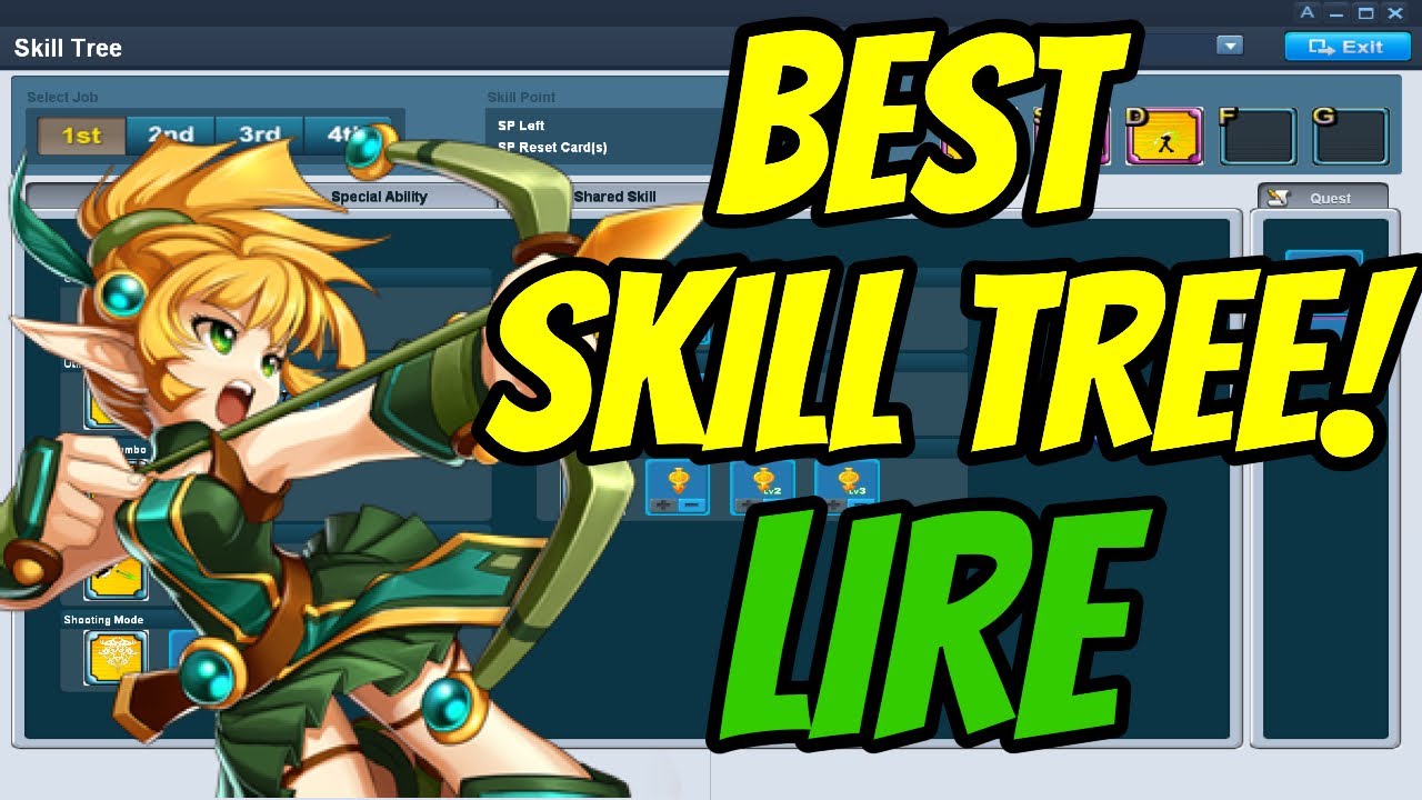 Grand Chase Classic - The Best Lire Skill Tree! PvE and PvP (VERY ...