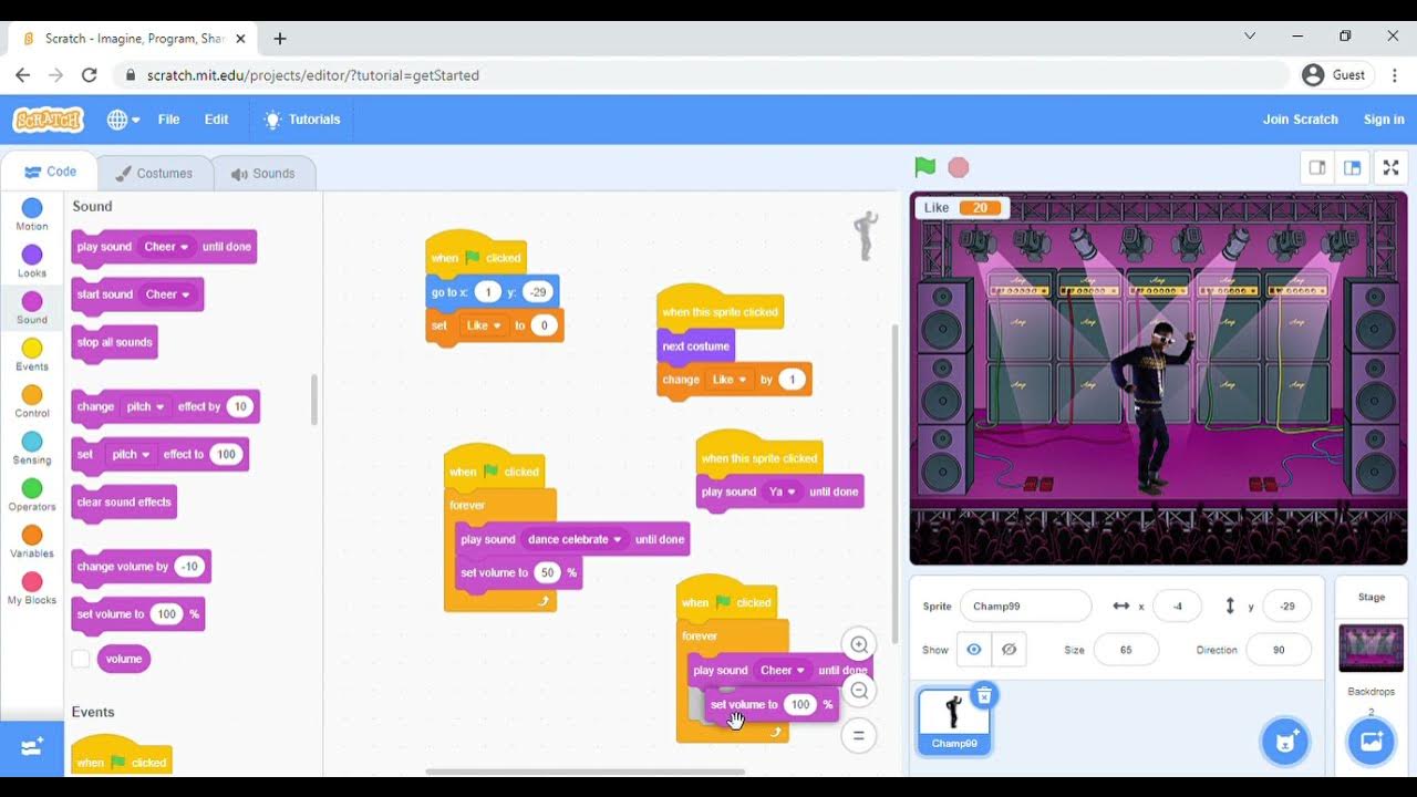 How to make a Dancing Game in scratch 3.0! - YouTube