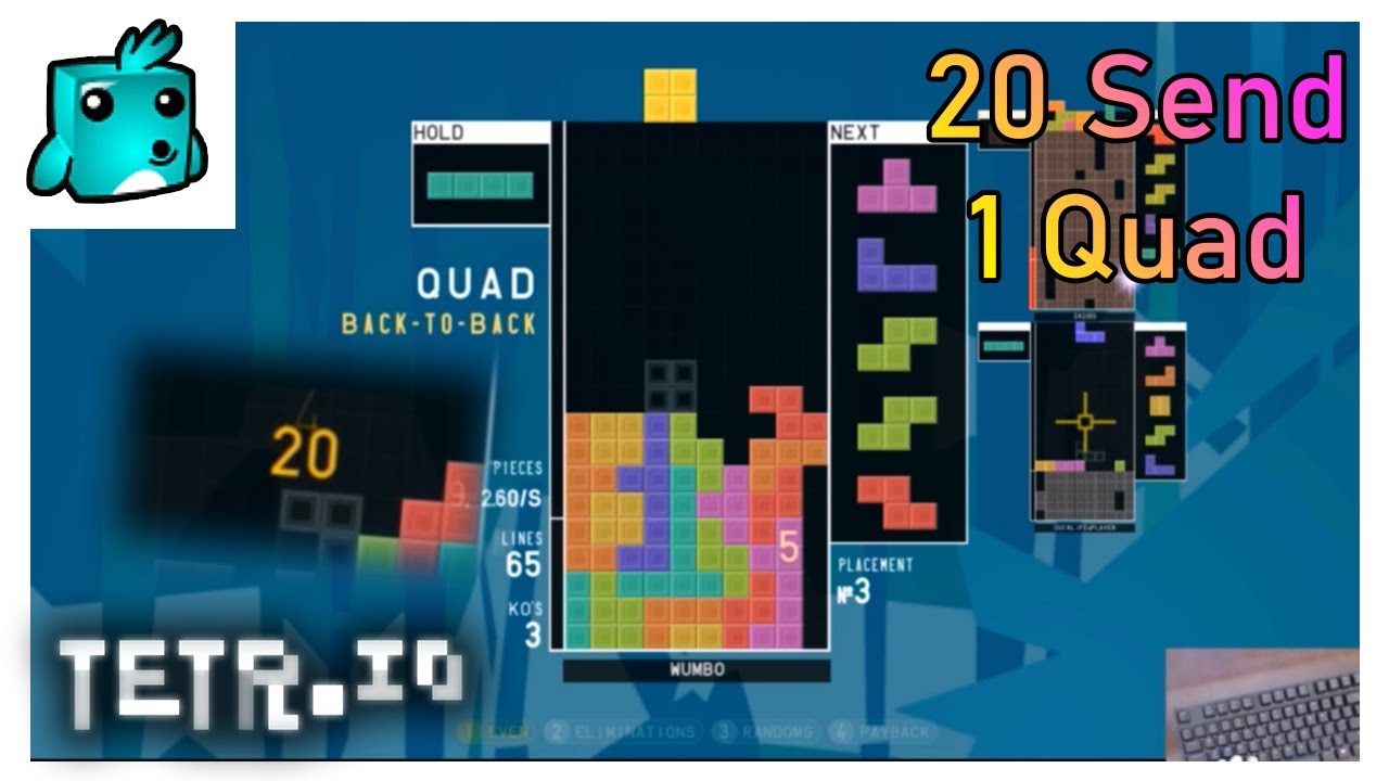 TETR.IO - 20 Send with 1 Quad - YouTube