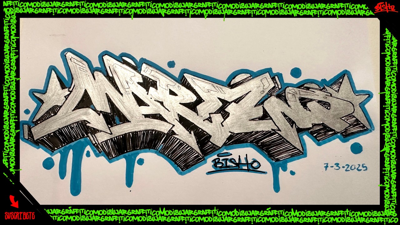 Cómo dibujar un graffiti WILDSTYLE y un Abecedario - YouTube