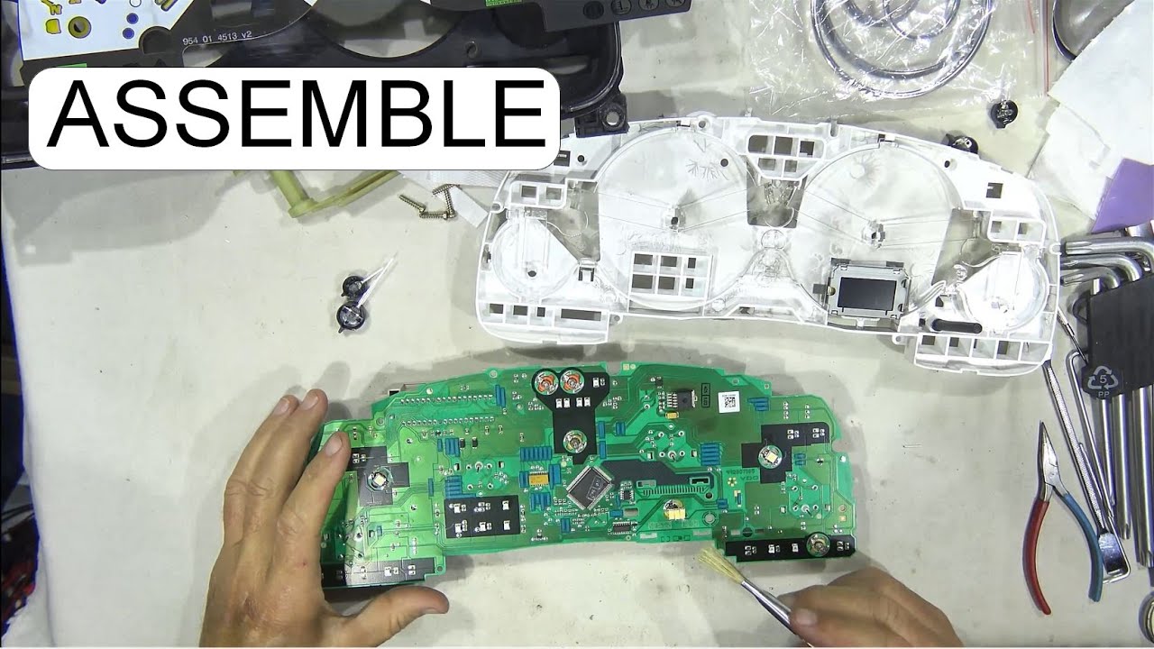 ASSEMBLE AND TEST DASHBOARD OPEL ASTRA G - WAUXHALL - YouTube
