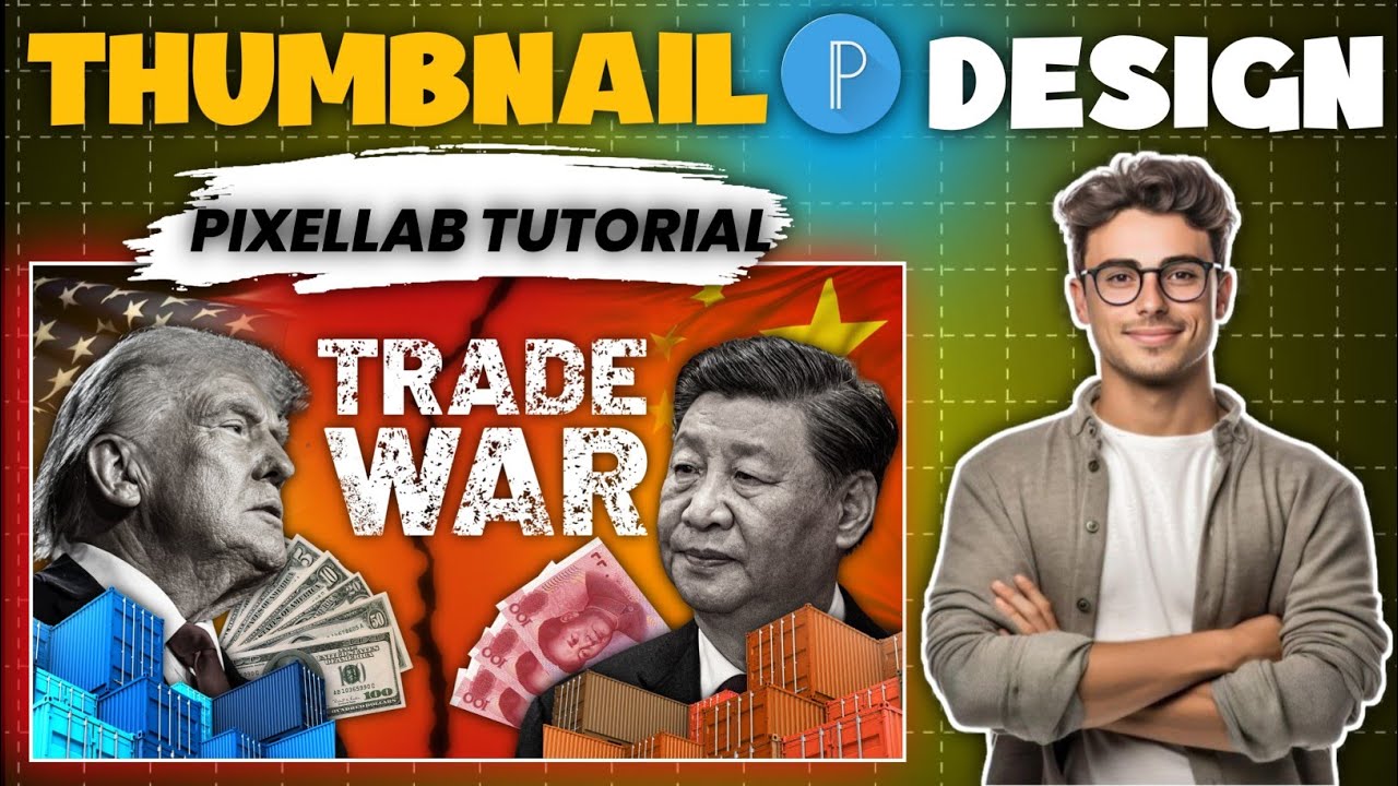 Create a stunning thumbnail by using the pixellab as Photoshop do ...