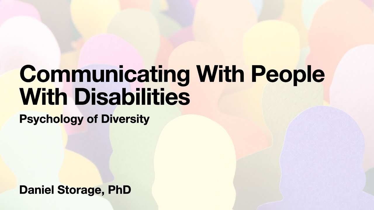 Communicating With People With Disabilities - YouTube