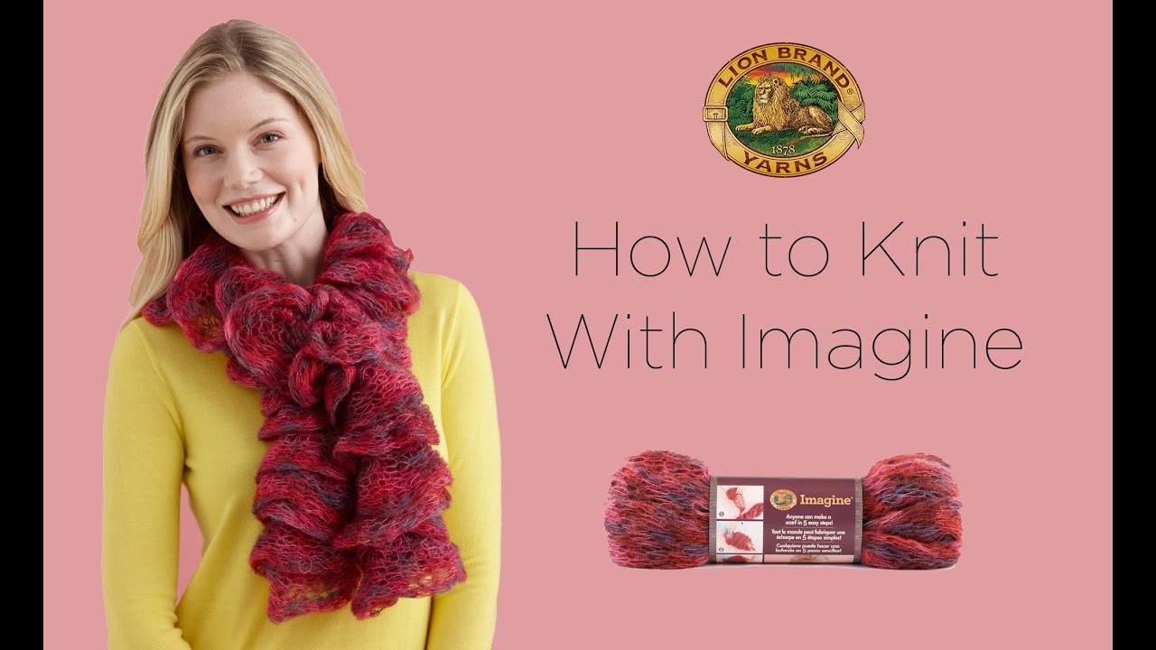 Learn to Knit with Imagine Yarn and Make a Scarf in an Hour or Less ...