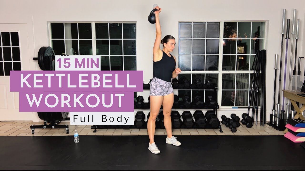 15 MIN AT-HOME KETTLEBELL WORKOUT || INTERMEDIATE TO ADVANCED - YouTube