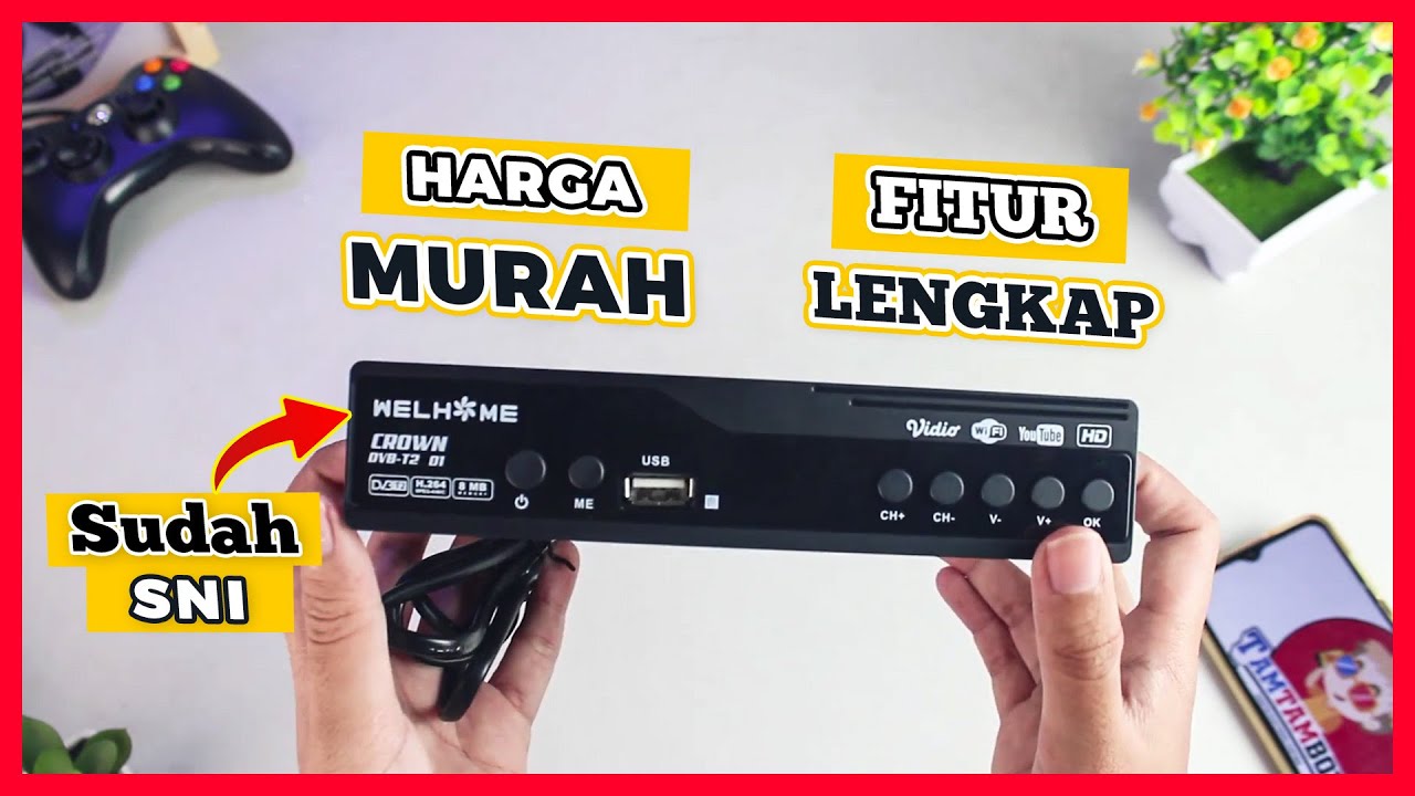 STB MURAH Dibawah 150ribuan FITUR LENGKAP | Review Set Top Box TV Digital WELHOME HD CROWN DVB ...