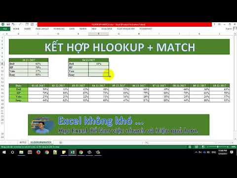 Excel: Kết hợp hàm Hlookup và match trong Excel - YouTube