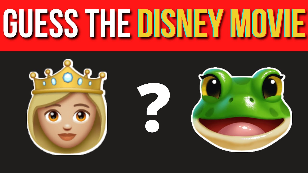 Can You Guess The DISNEY MOVIE by Emoji? 🐸 Disney Emoji Quiz Games ...