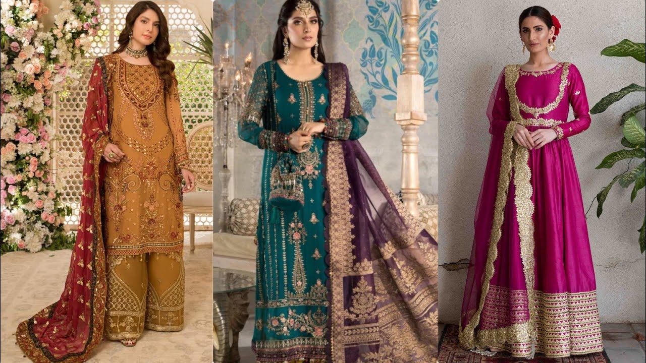 Wedding Wear Fancy Dresses Ideas | Formal Dress Designs - YouTube