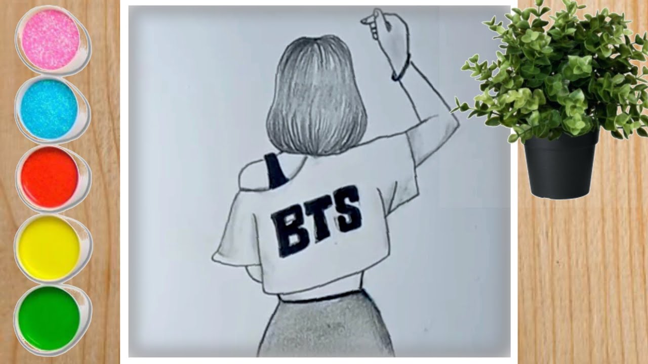 The Beginner's guide to draw BTS girl drawing | GL Drawings | Girl ...