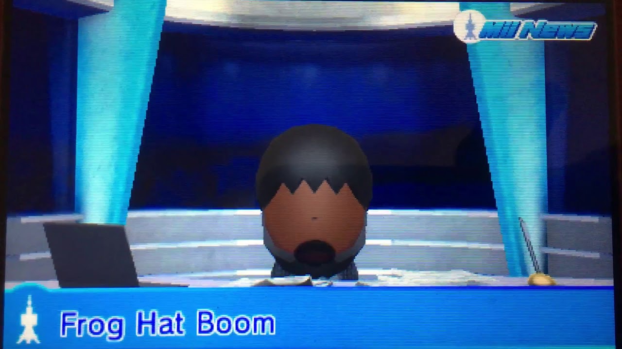 Tomodachi Life - Mii News - Frog 🐸 Hat 🎩 Boom 💥 - YouTube