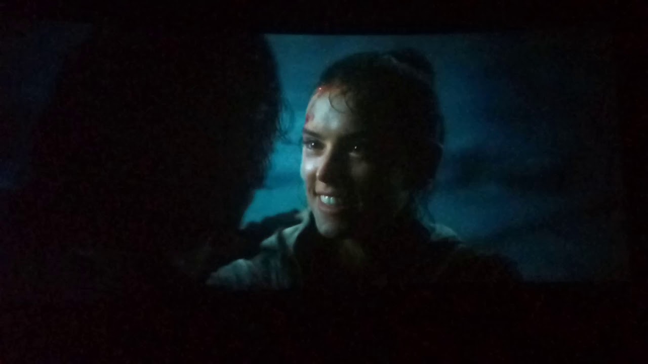 Ben saves Rey ll Rey and Ben kiss scene - YouTube