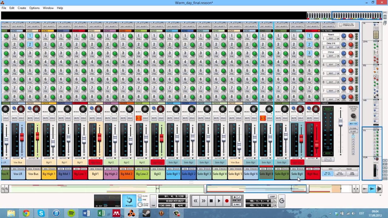 Reason 7 tutorial: "Warm day" Part 3: Vocals, Solo, Master - YouTube