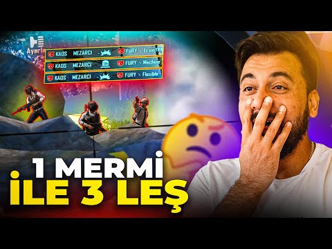 1 AMR MERMİSİ İLE 3 LEŞ 😱 / Pubg Mobile