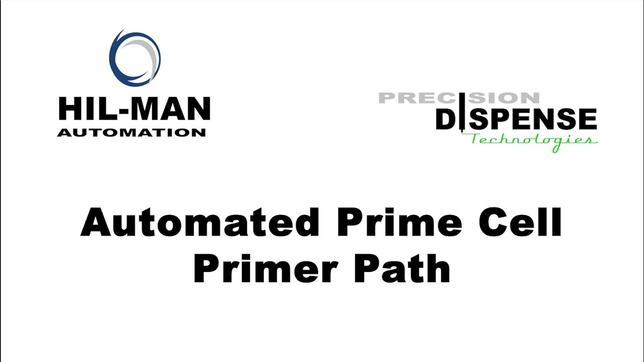 Automated Prime Cell Priming Path - YouTube