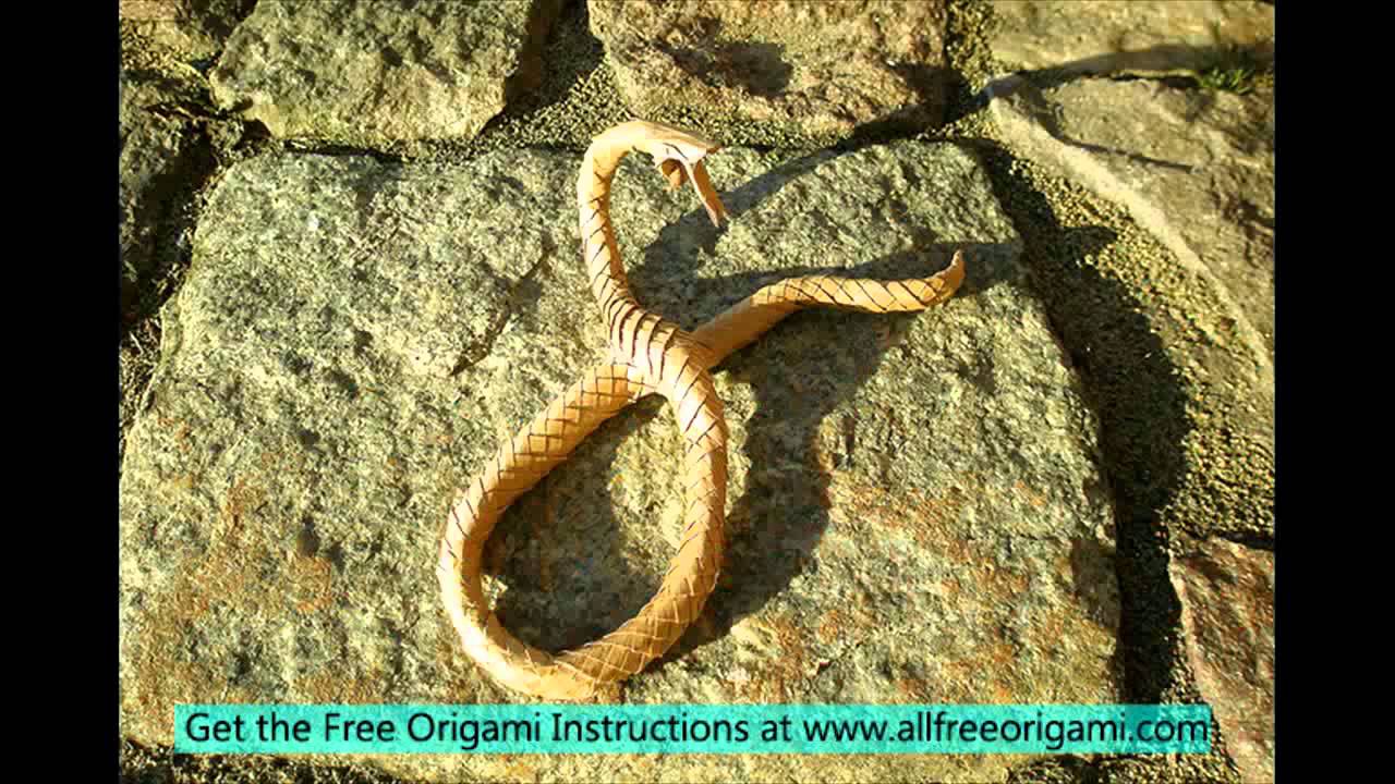 how to make origami snake dragon - YouTube