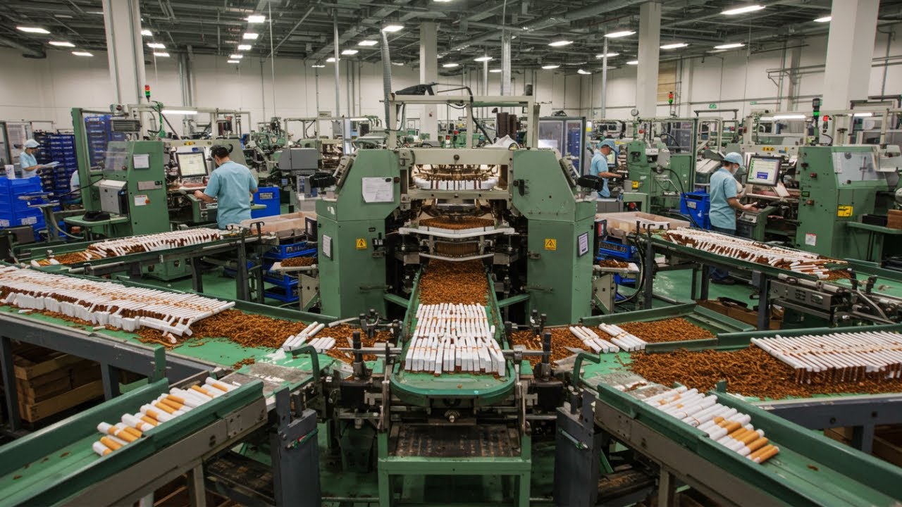 How Cigarettes Is Made In Factory? Captain Discovery - YouTube