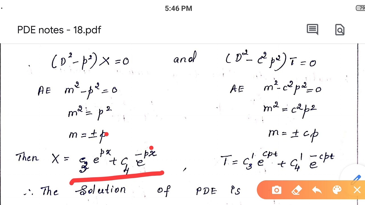Solution of heat & wave equations - SS - YouTube