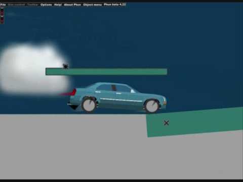 Phun Car Crash Round 2 [WIP] (Feb, 9, 2009) - YouTube