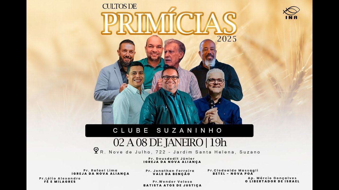 CULTO DE PRIMÍCIAS 2025 // 3º DIA - YouTube