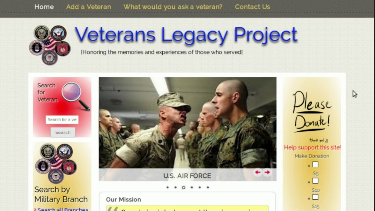 The Veterans Legacy Project Tutorial - YouTube