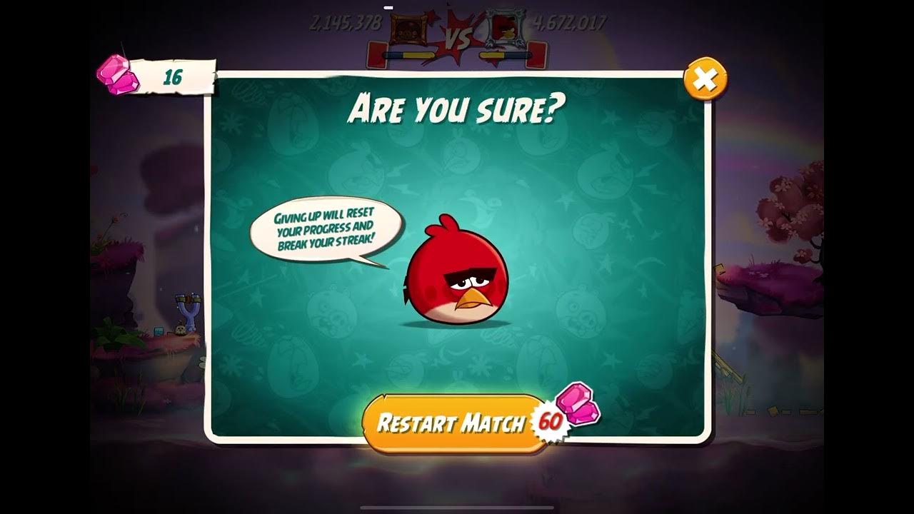 Angry birds 2: what happens if you failed at the weekly challenge - YouTube