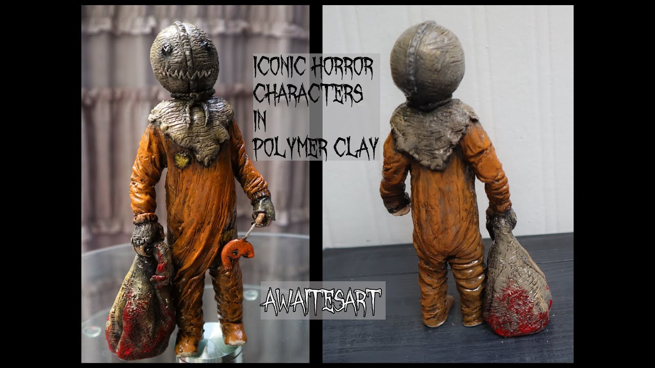 Trick 'r Treat Sam in Polymer clay. Sculpting a weekly iconic dark ...
