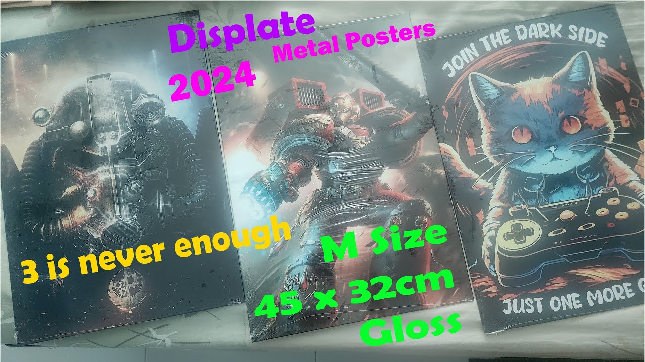 Displate Metal Posters Warhammer/Fallout(Size M, Gloss)- Unboxing in ...
