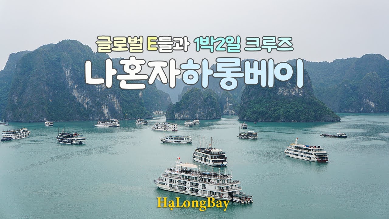 하롱베이 여행 Vlog|1박 2일 나혼자 하롱베이크루즈 여행|글로벌 Eeee들 사이에서 나 혼자 Iiii 나 혼자 한국인 나
