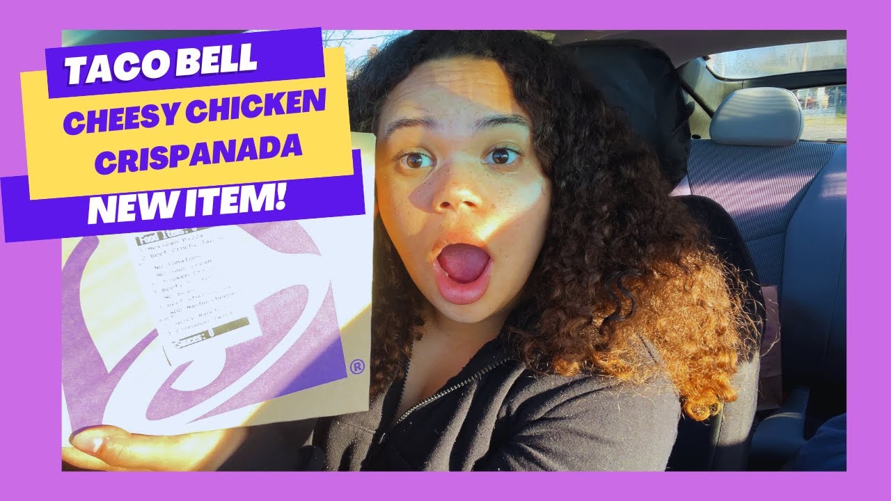 Taco Bell Cheesy Chicken Crispanada Food Review - YouTube