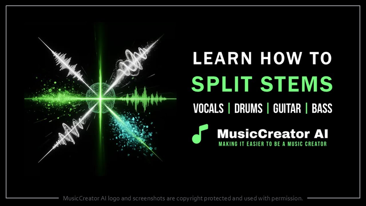 How to Split Stems in MusicCreator AI - YouTube