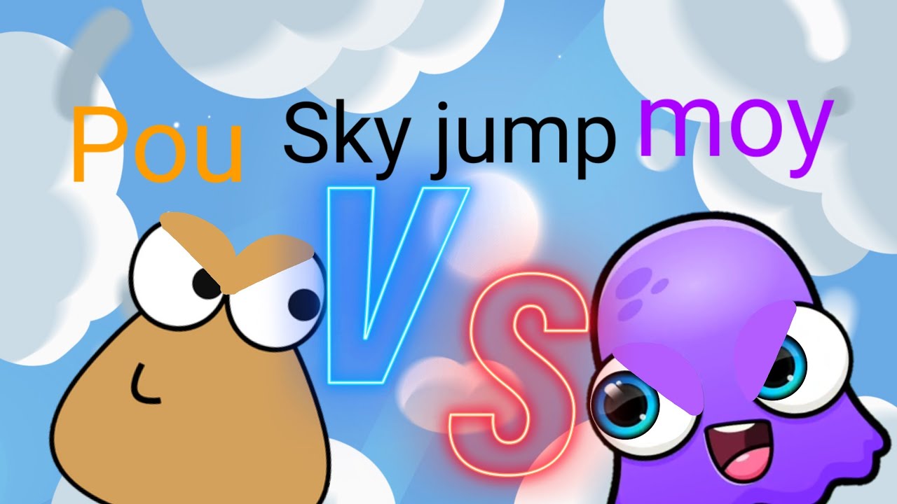 Pou vs moy Sky jump - YouTube