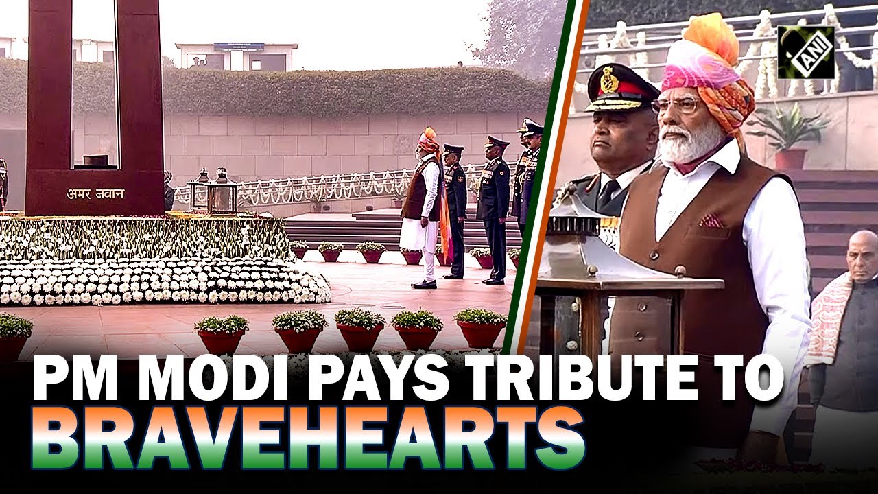 75TH Republic Day: PM Modi pays homage to bravehearts at National War ...